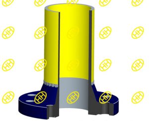 What is a weld neck(wn) flange?,What is a weld neck flange?