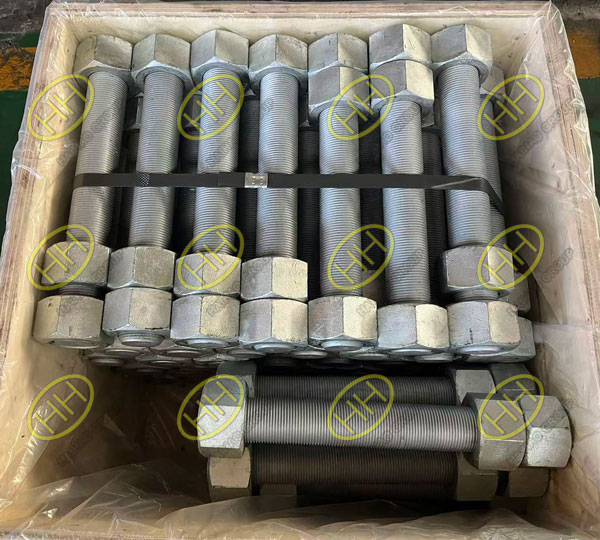 Haihao Group supplies ASTM A193 B7M stud bolts with A194 2HM nuts, hot ...